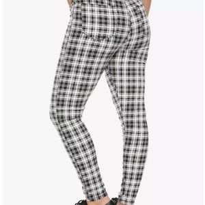 Hot Topic | Jeans | Hot Topic Ht Denim White Black Plaid Skinny High ...